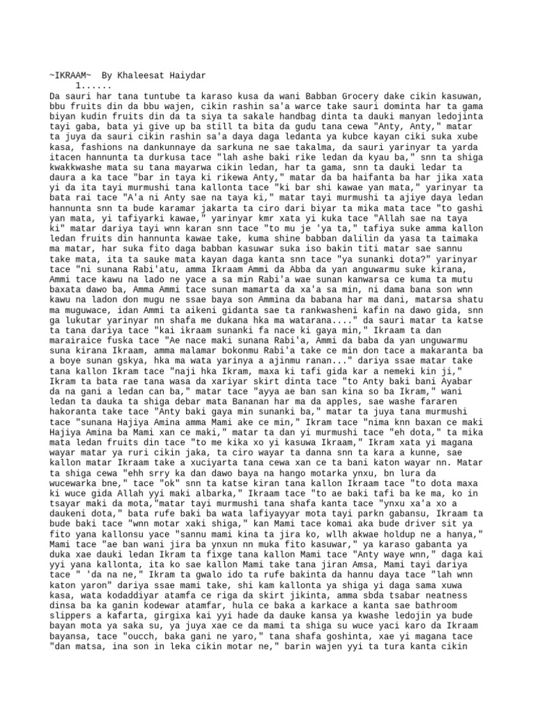 IKRAM by Khaleesat Haiydar-1 | PDF