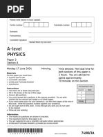 IGCSE Physics Paper 6 May/June 2025 | PDF | Volume