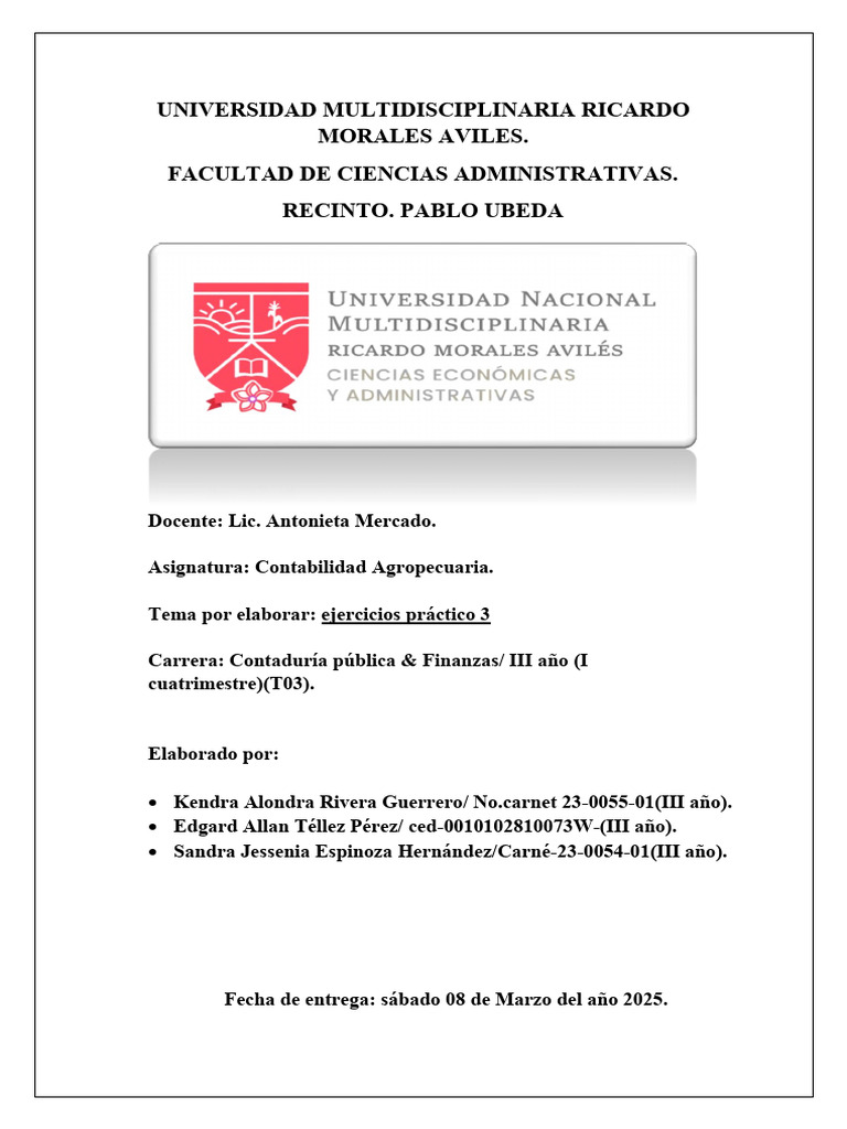 Ejercicio 03 Del 080325 Presentacion Ken | PDF
