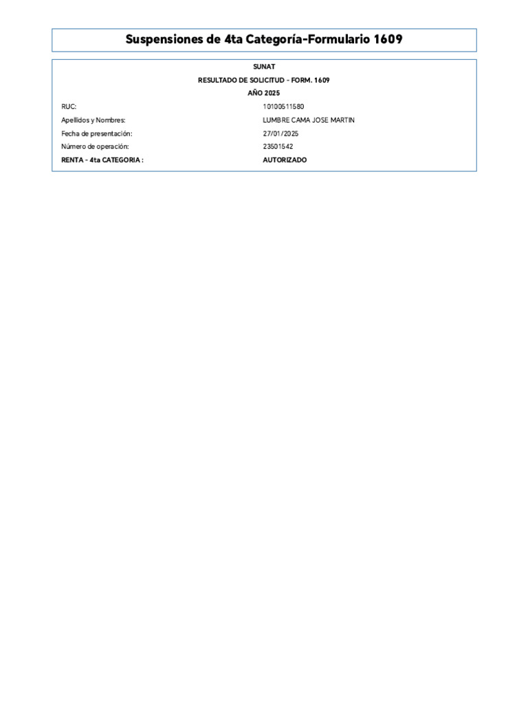 Suspensión de Cuarta 2025 Jose Lumbre | PDF