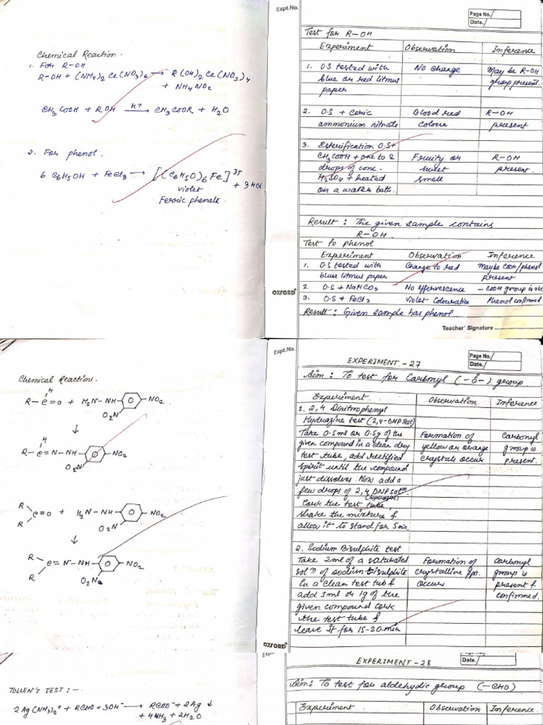 Organic Functional Group Identification-1-1 | PDF