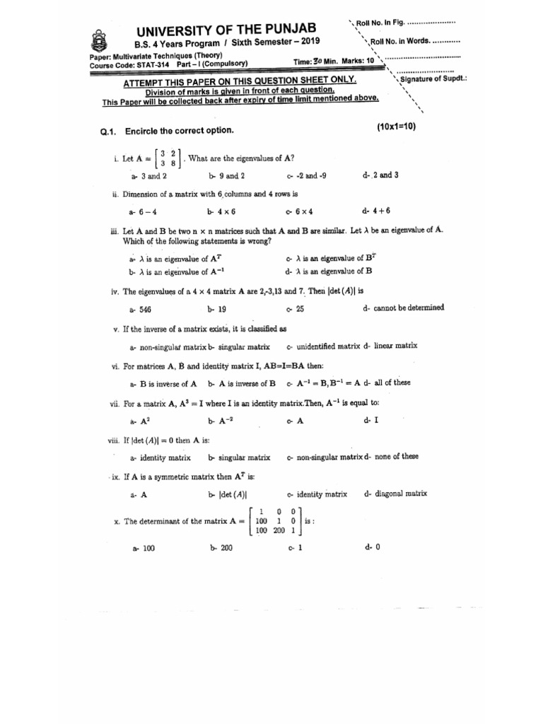 P2019 Stat-314 | PDF