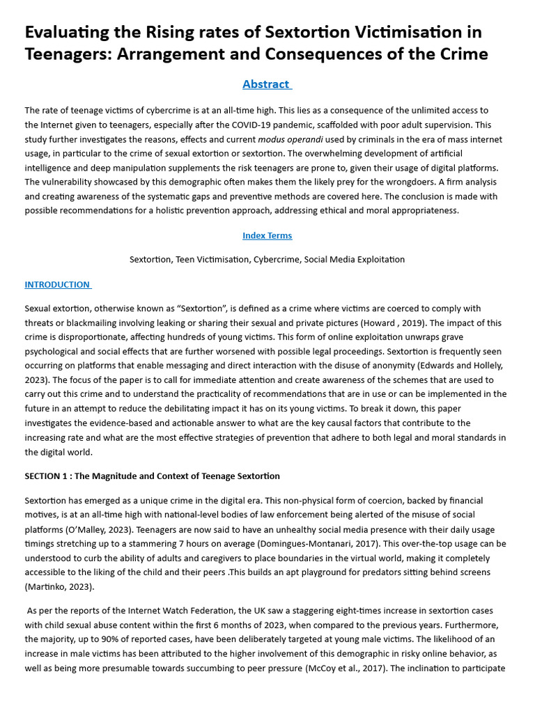 PC4012 Trends in Digital World Assignment | PDF | Adolescence | Crimes