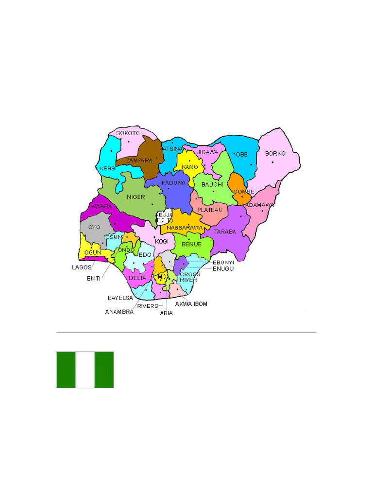 Nigeria's Administrative Map: 36 States & Abuja | PDF