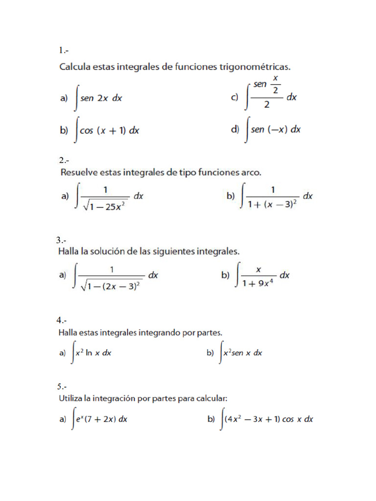 Examen Integrales1 | PDF