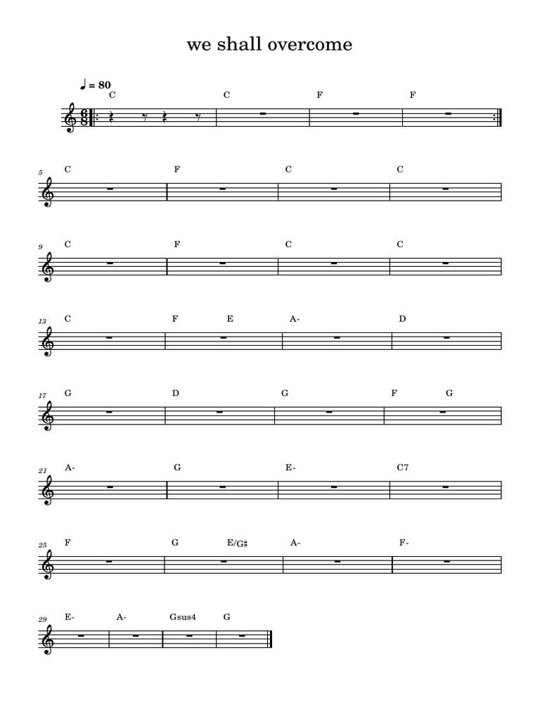 We Shall Overcome Pdf