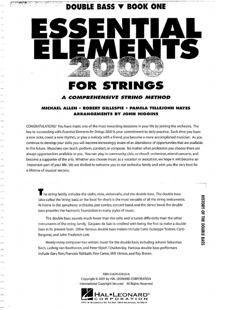 Essential - Double Bass | PDF