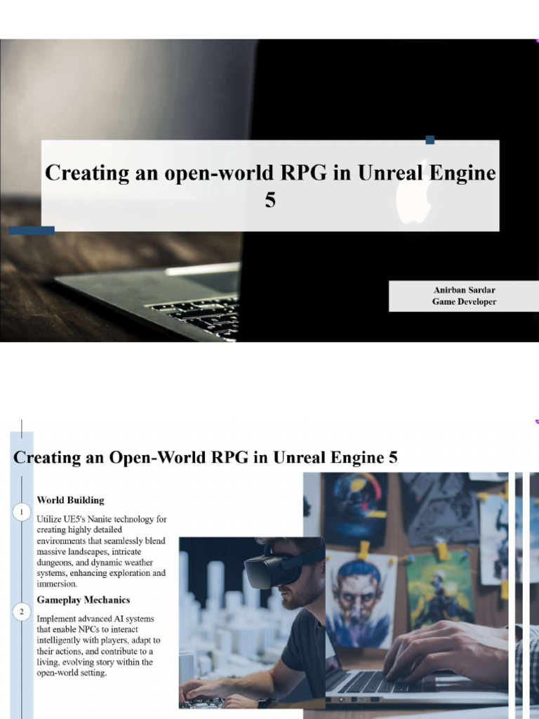 Full Demonstration To Make A Open World RPG in Unreal Engine 5 | PDF