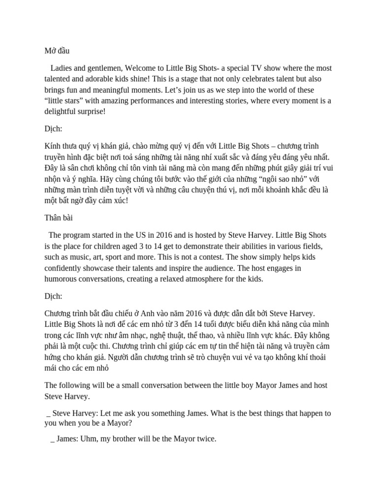 Little Big Shots | PDF