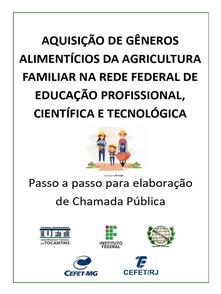 Cartilha Aquisicao de Generos Alimenticios Da Agricultura Familiar Na ...