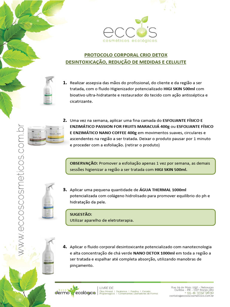 Protocolo - Crio Detox | PDF