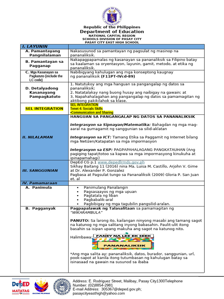 COT - 4th Grading Period | PDF