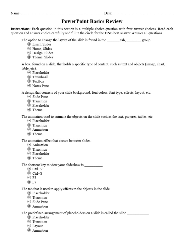 PowerPoint Basics | PDF