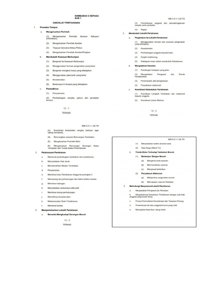 Checklist Cw | PDF