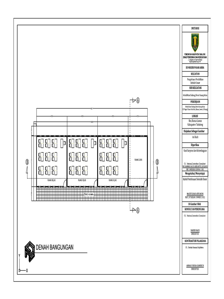 As Built Drawing SD P.Arba | PDF