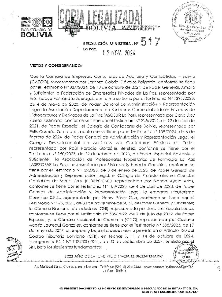 RM Eco y Fin Nro 517 12112024 Bancarizacion | PDF