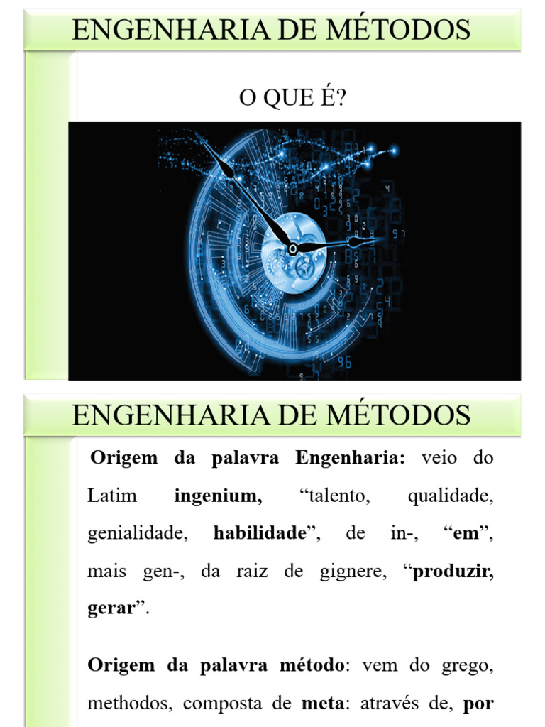 Engenharia de Métodos - Revolução Industrial e Adm Científica | PDF ...