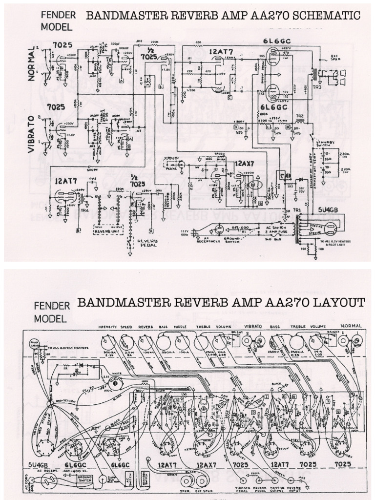 Bandmaster Reverb AA270 Schem | PDF