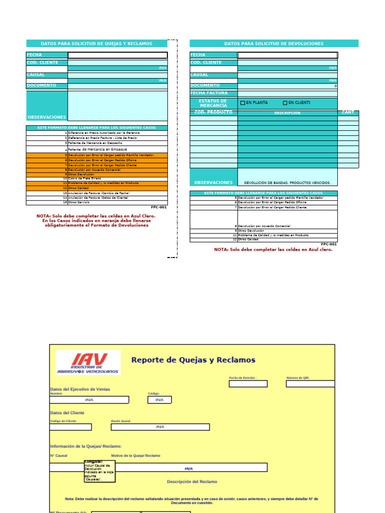 Formato Devolución | PDF | Factura
