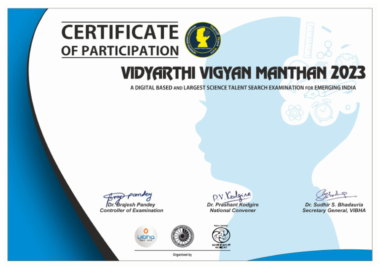 VVM 2023-24 Participation Certificate | PDF