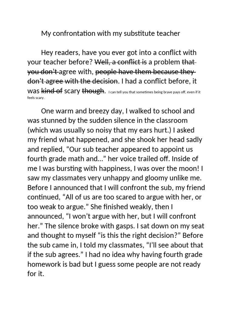 My Argument With My Teacher | PDF