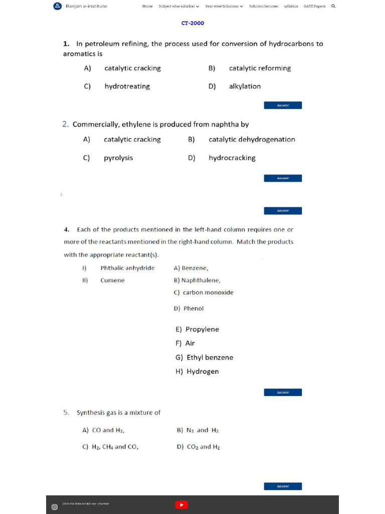 Chemical Technology | PDF