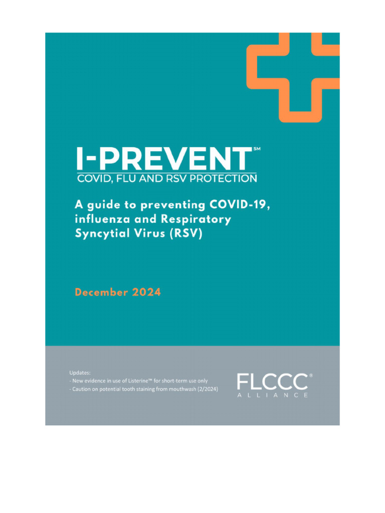 FLCCC - COVID, INFLUENZA AND RESPIRATORY SYNCYTIAL VIRUS (RSV) PREVENT ...
