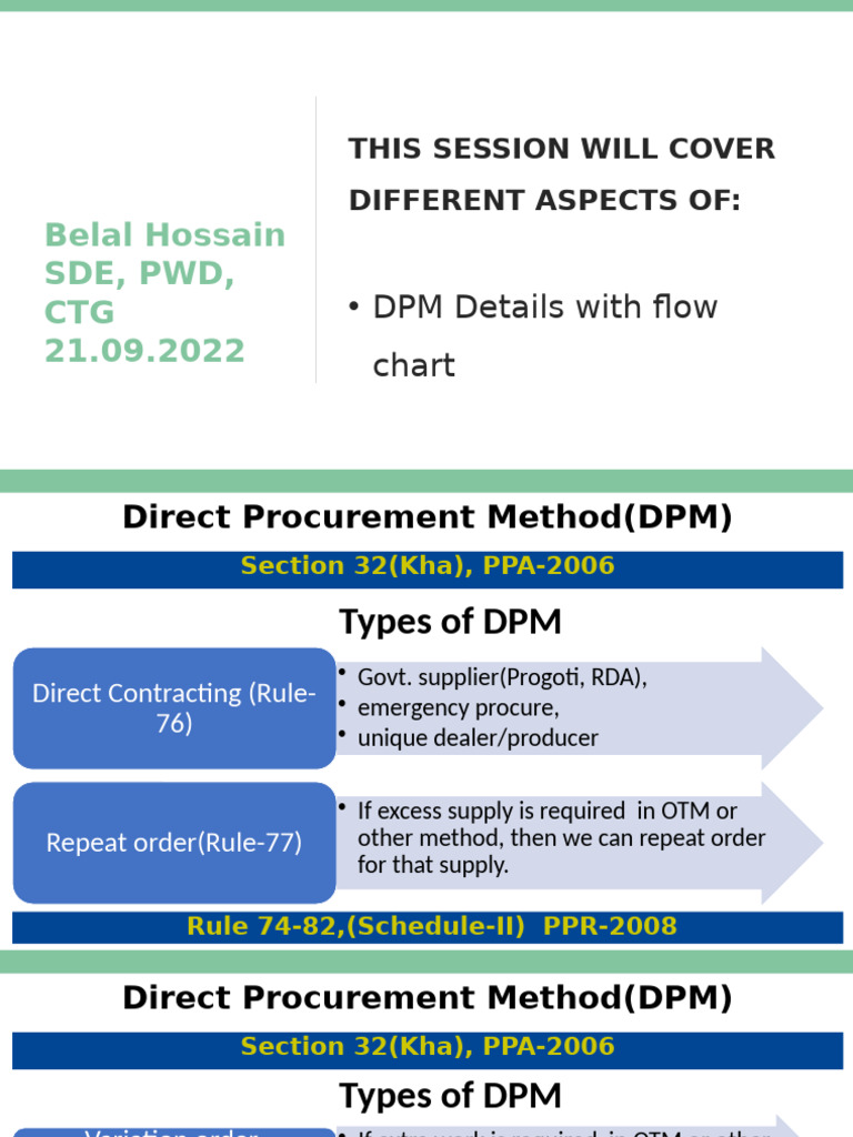 DPM Details With Flow Chart | PDF | Business | Economies