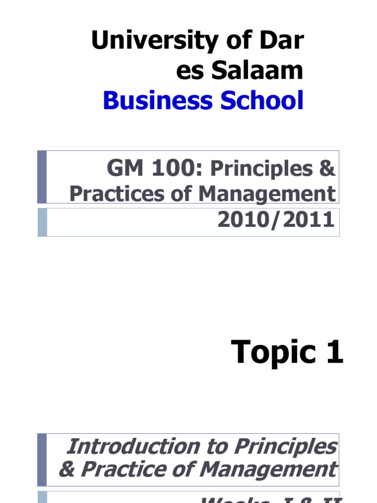 Introduction To Principles and Practices of Management | PDF | Goal ...