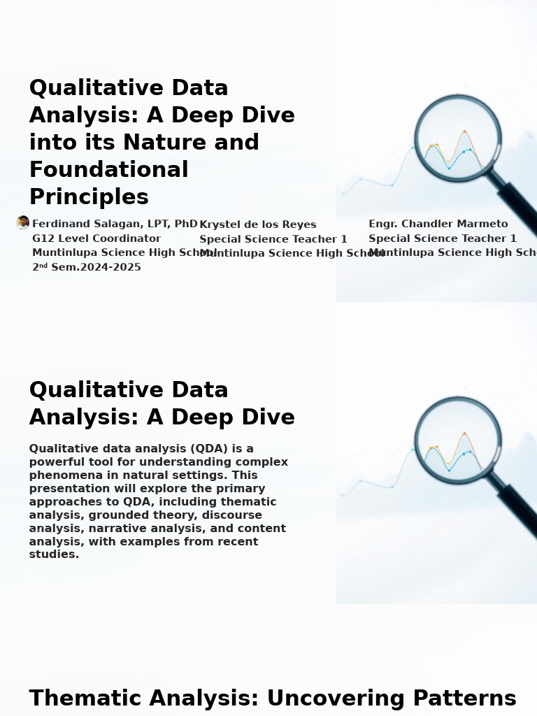 Qualitative Data Analysis A Deep Dive 1 | PDF | Narrative | Qualitative ...