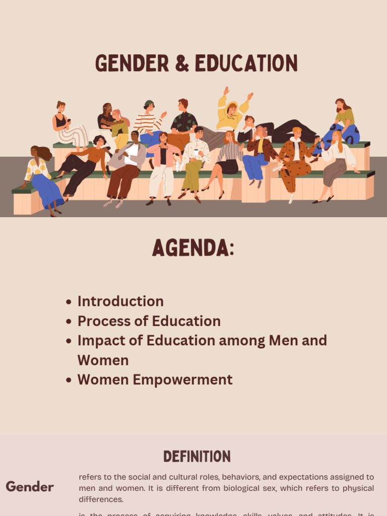 Gender and Education Report | PDF | Empowerment | Gender Equality