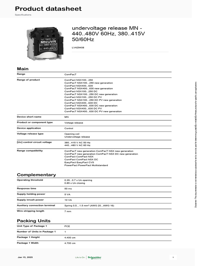 Schneider Electric - ComPacT-NSX-new-generation - LV429408 | PDF ...