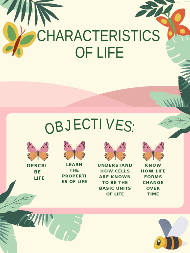 Key Characteristics of Life Explained | PDF | Cell (Biology) | Life
