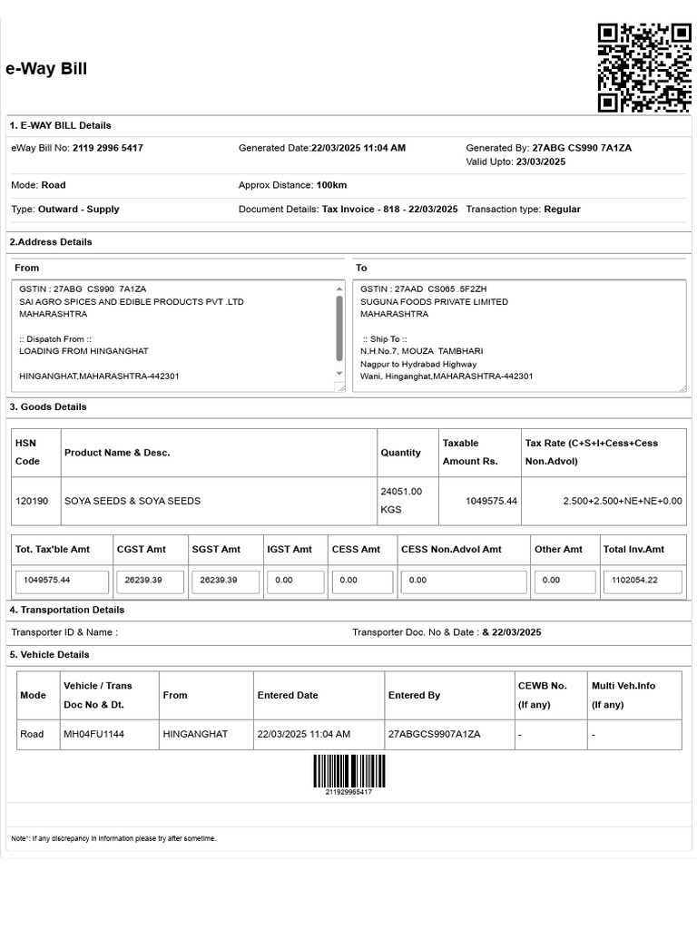 E-Way Bill System 818 | PDF | Taxes | Public Finance