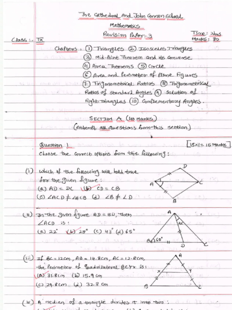 Practice Paper 3 Solution | PDF