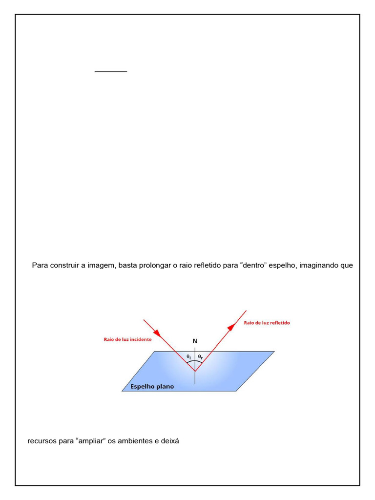 Espelhos Plano, Concavo e Convexo | PDF | Espelho | Ótica