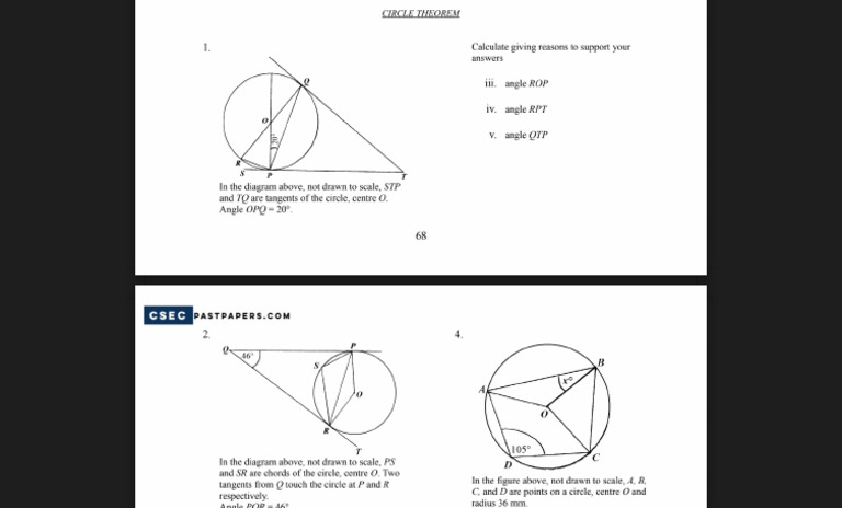 CSEC Maths P2 Sorted by Topic - PDF - Google Drive | PDF