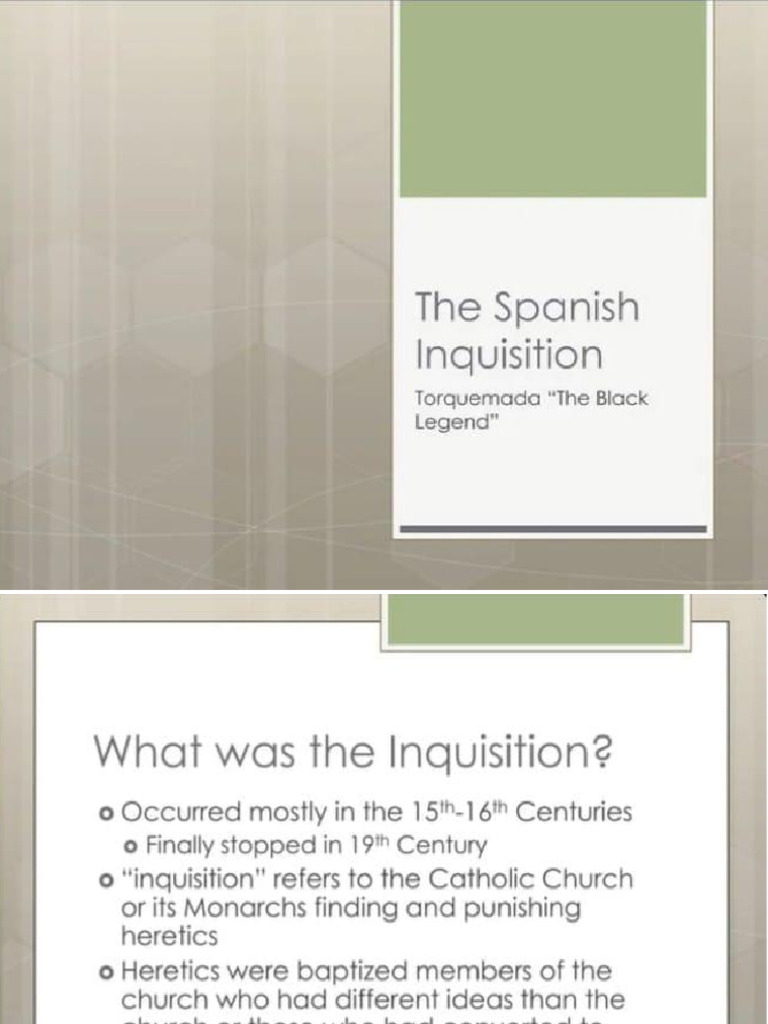 Spanish Inquisition by Rabab Aamir | PDF
