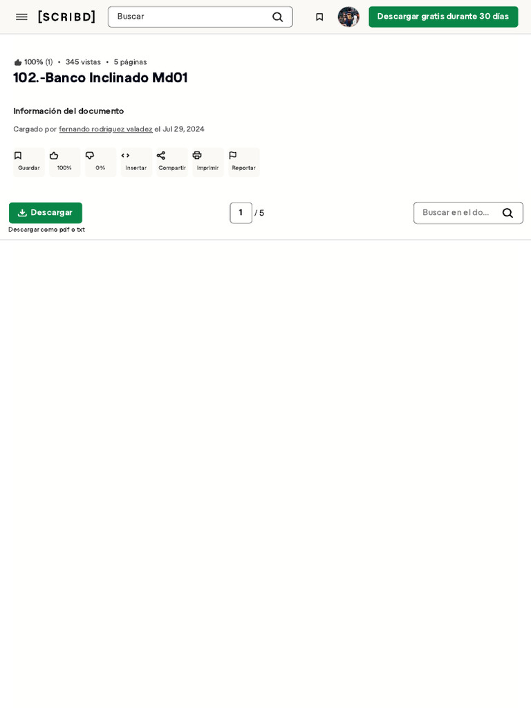 102.-Banco Inclinado Md01 - PDF2 | PDF