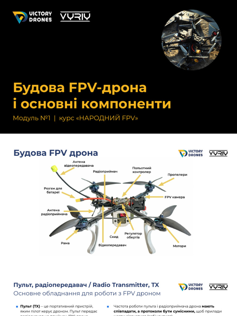Модуль 1. Будова FPV-дрона і основні компоненти | PDF