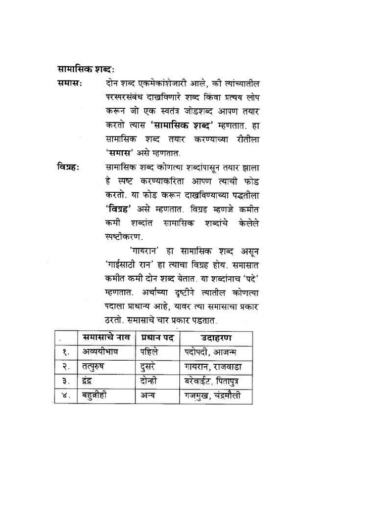 Marathi Grammar | PDF