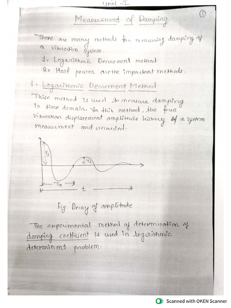Structural Dynamics 1st Unit Nots | PDF