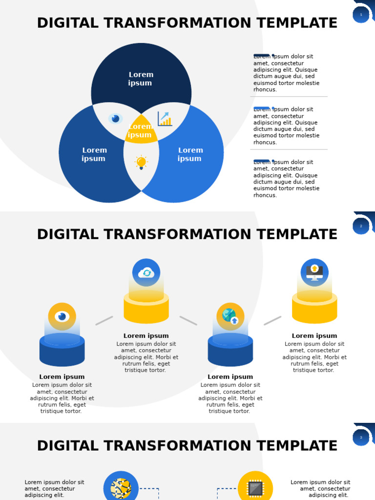 Digital Transformation Template-Playful | PDF