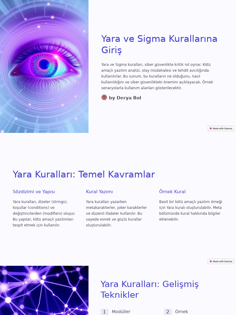 Yara Ve Sigma Kurallarina Giris | PDF