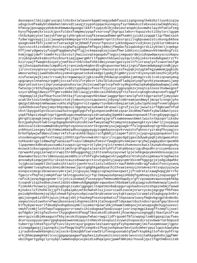 Random Text Generation Output | PDF