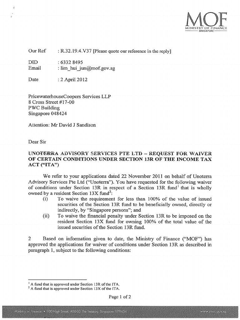 08 MOF Approval | PDF