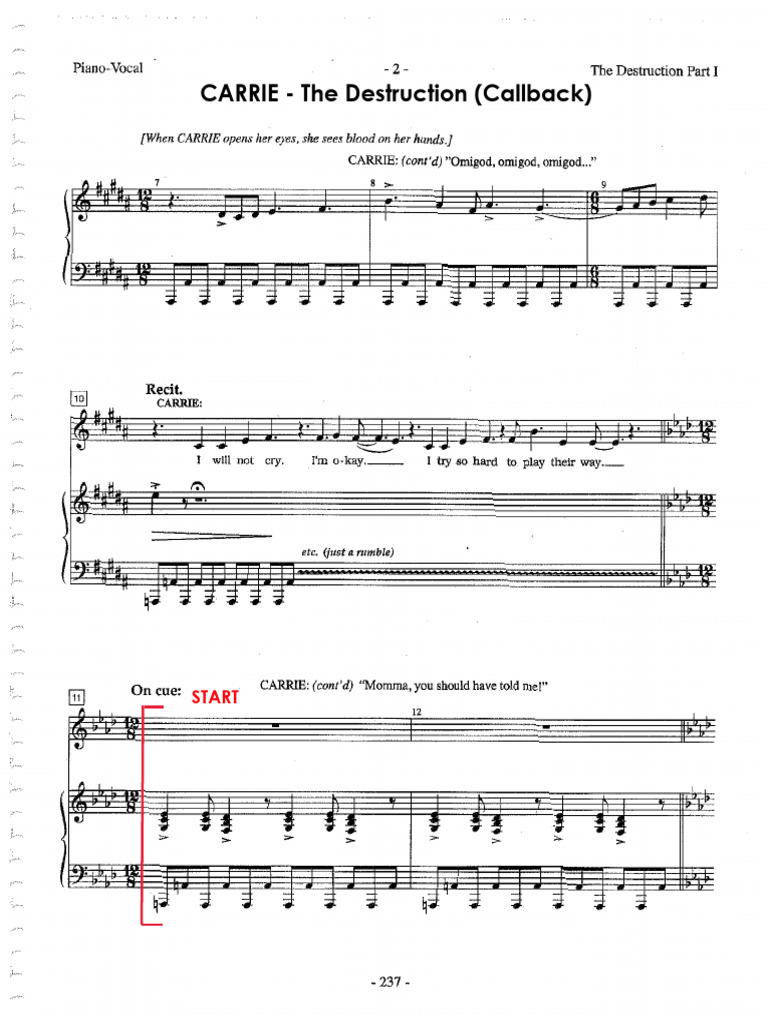 CARRIE+ +the+Destruction+(Callback) | PDF