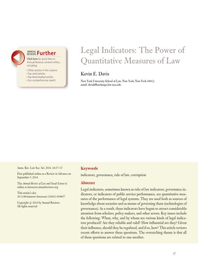 Daniel Legal Indicators | PDF | Institution | Governance