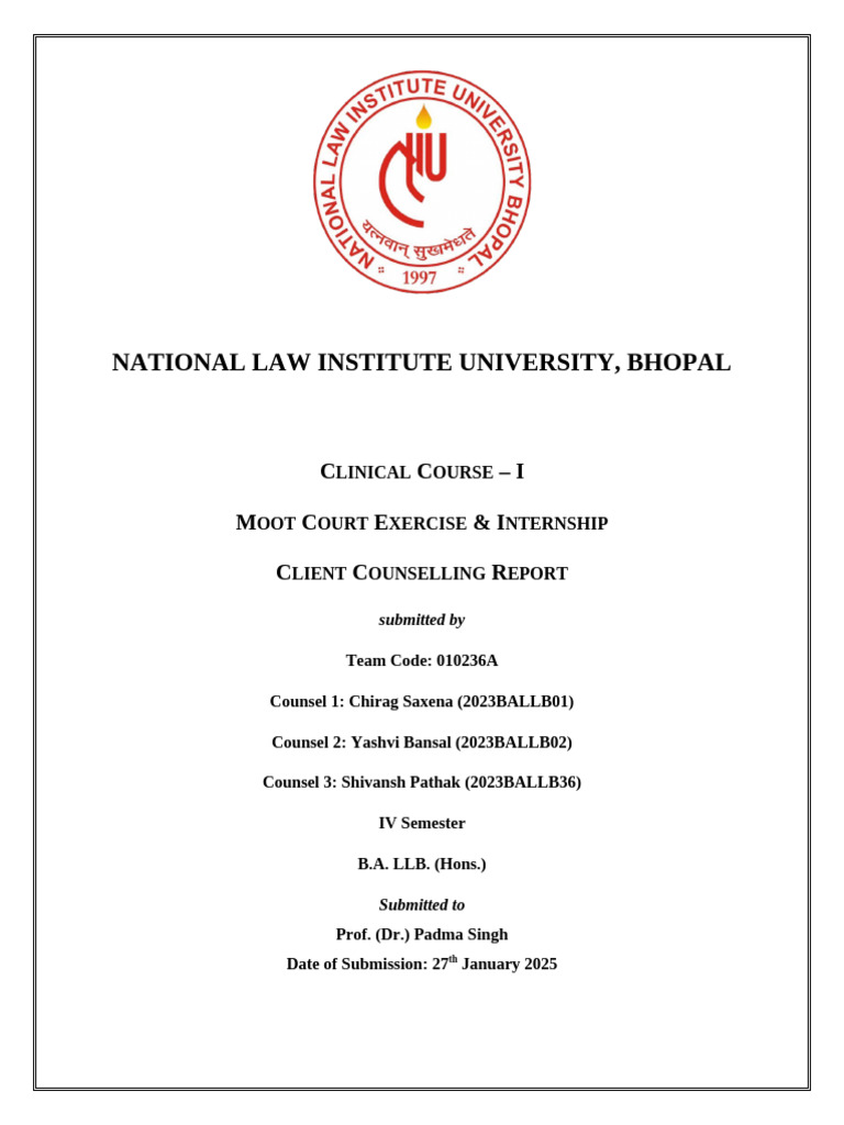 Client Counseling Report - Code 010236 | PDF | Receipt
