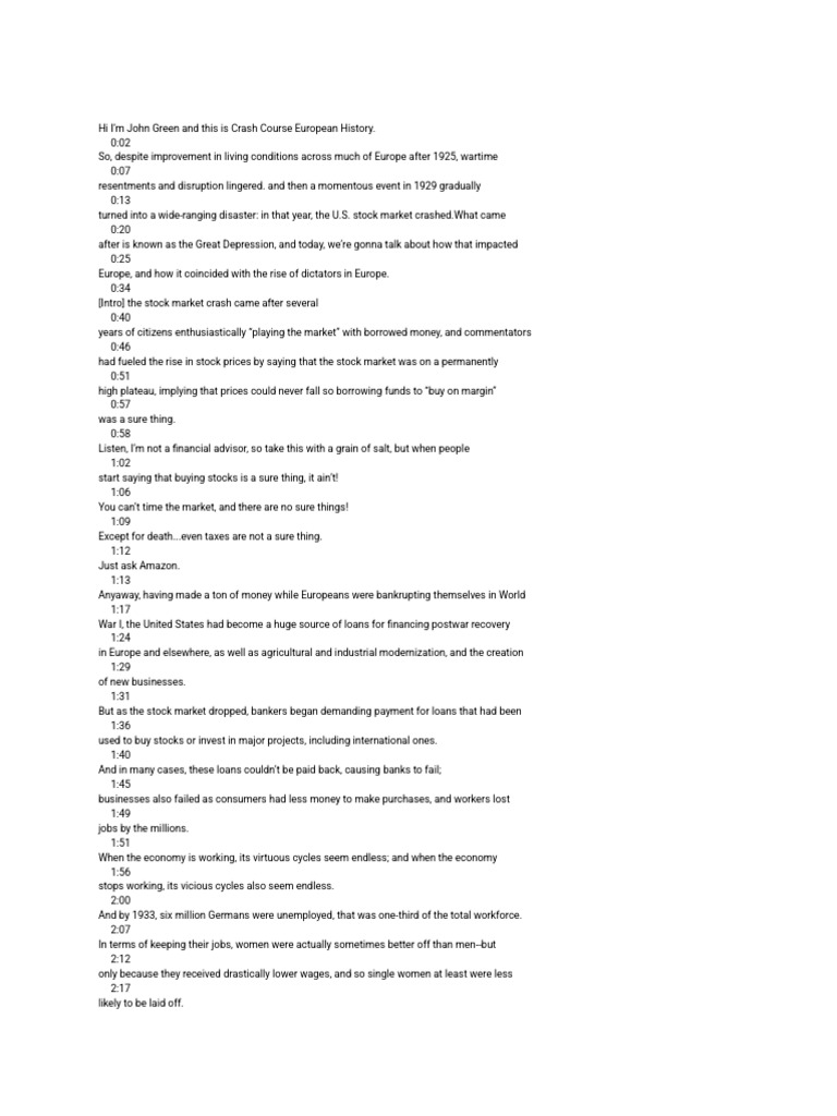 Economic Depression and Dictators | PDF | Nazi Germany | Joseph Stalin